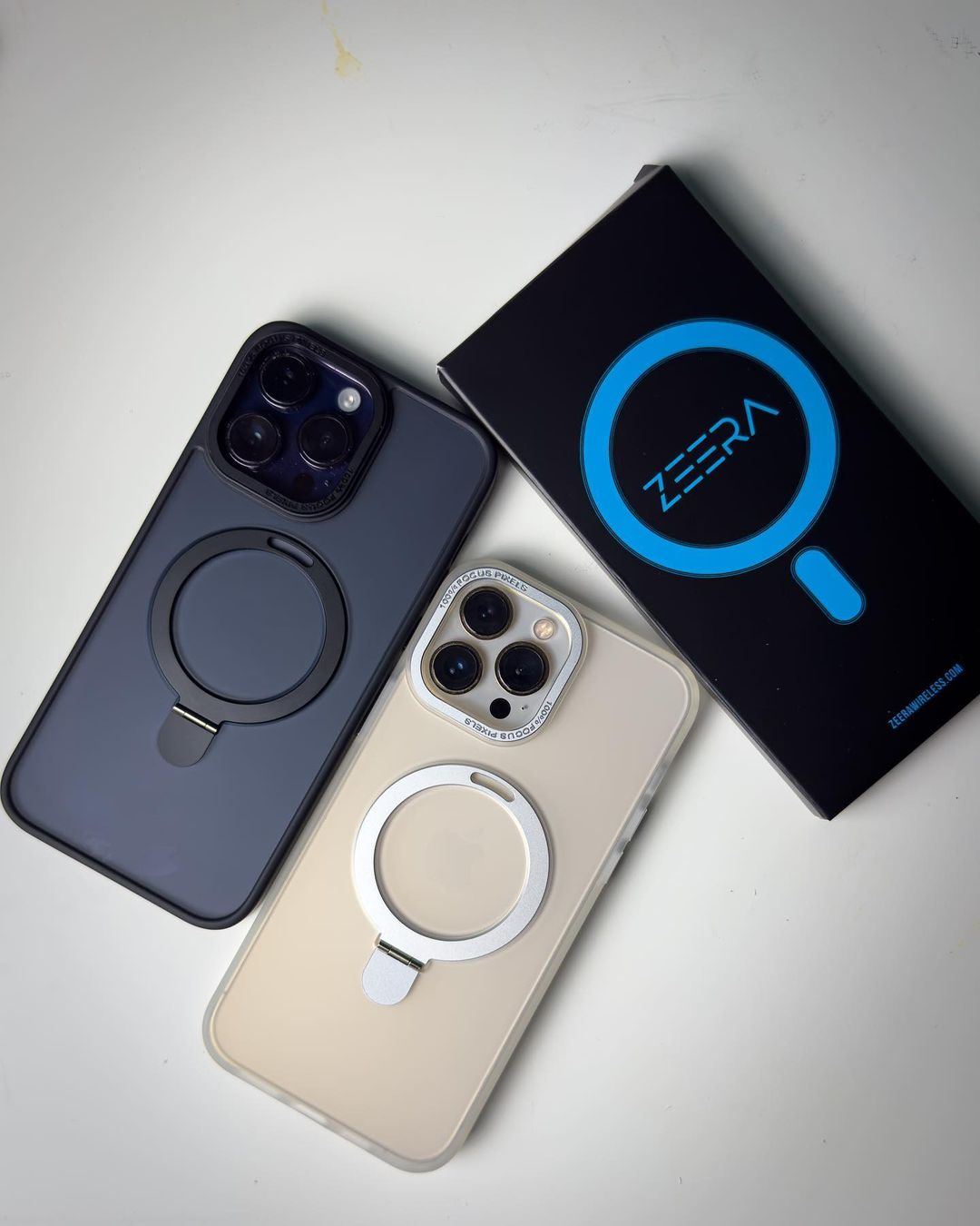 One of the Best MagSafe Kickstand Case with Ring holder for iPhone@zee