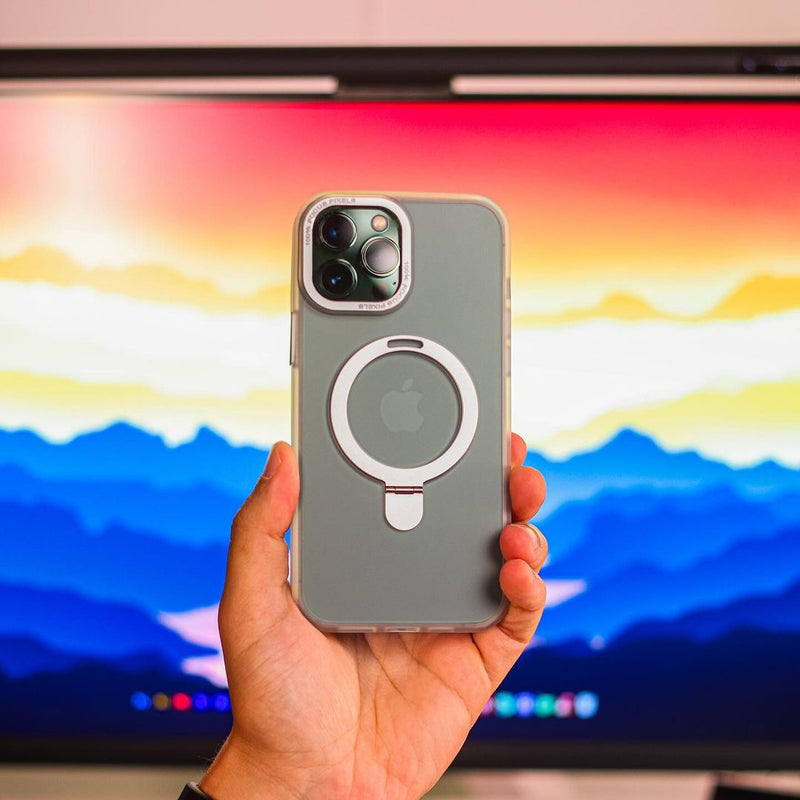 2024 Best Clear/Leather Premium MagSafe Case for iPhone 16 Pro Max Des